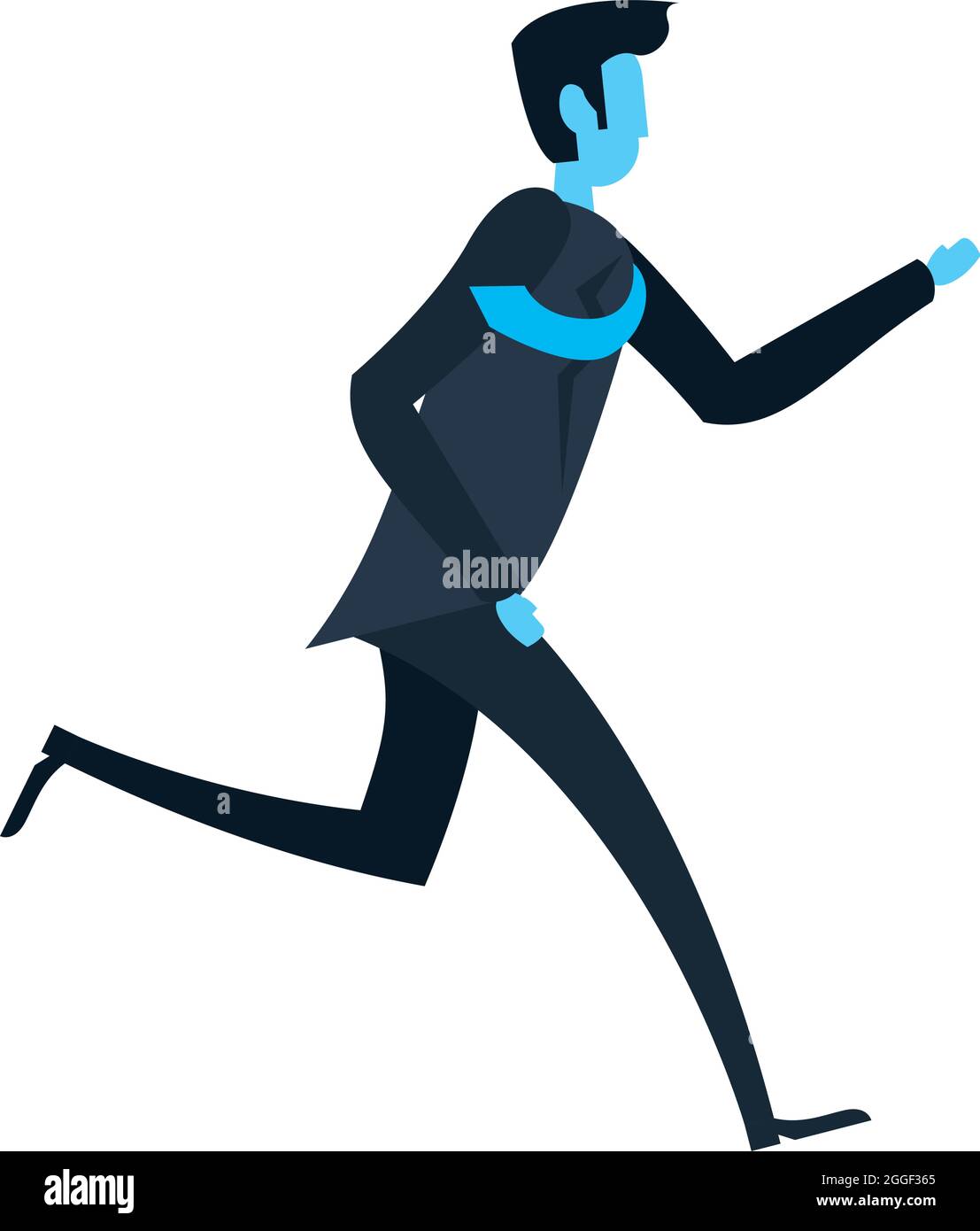 businessman running character Stock Vector Image & Art - Alamy