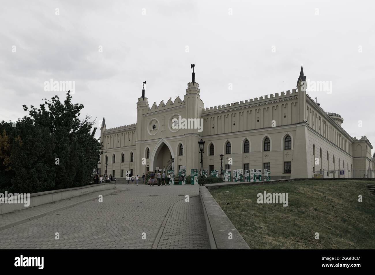 Old Royal Castle from XII century in Lublin Old Town, seen from bridge ...