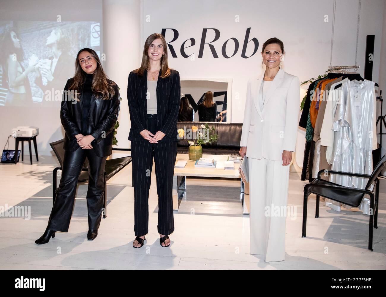 Crown Princess Victoria during her visit to the Sustainable Fashion Hub ...