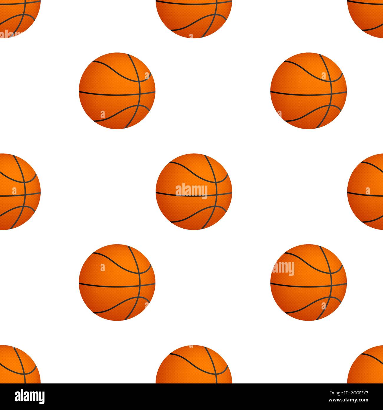 Basketball ball pattern on white background. Vector illustration Stock ...