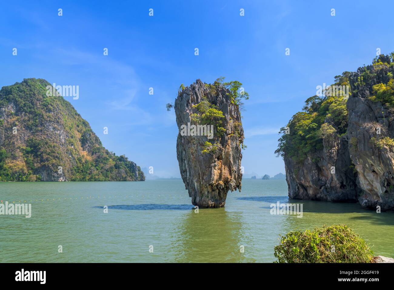Khao Tapu or James Bond Island, the most famous tourist destinat Stock ...