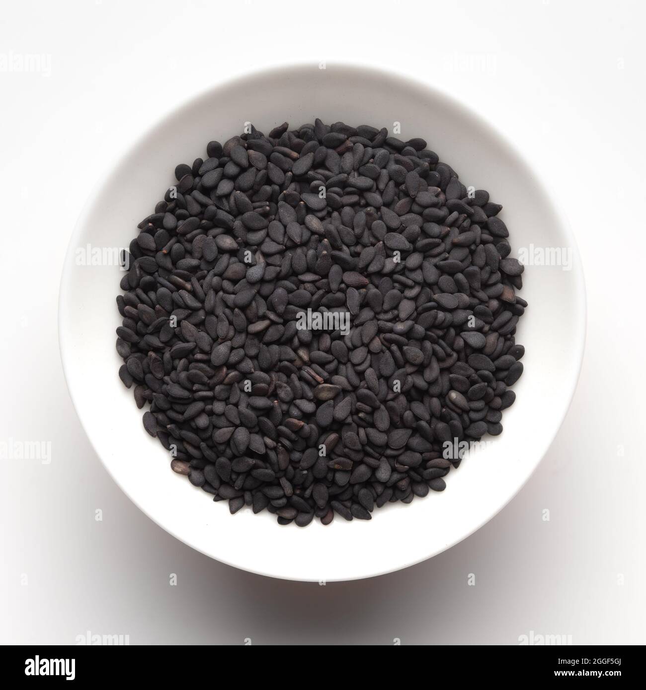 Macro Close Up Of Organic Black Sesame Seeds Sesamum Indicum Or Black