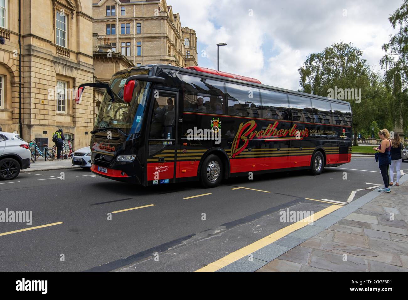 A 2016 Volvo B11R, Reg No: JB16 GLT coach in Brethertons livery, drives ...
