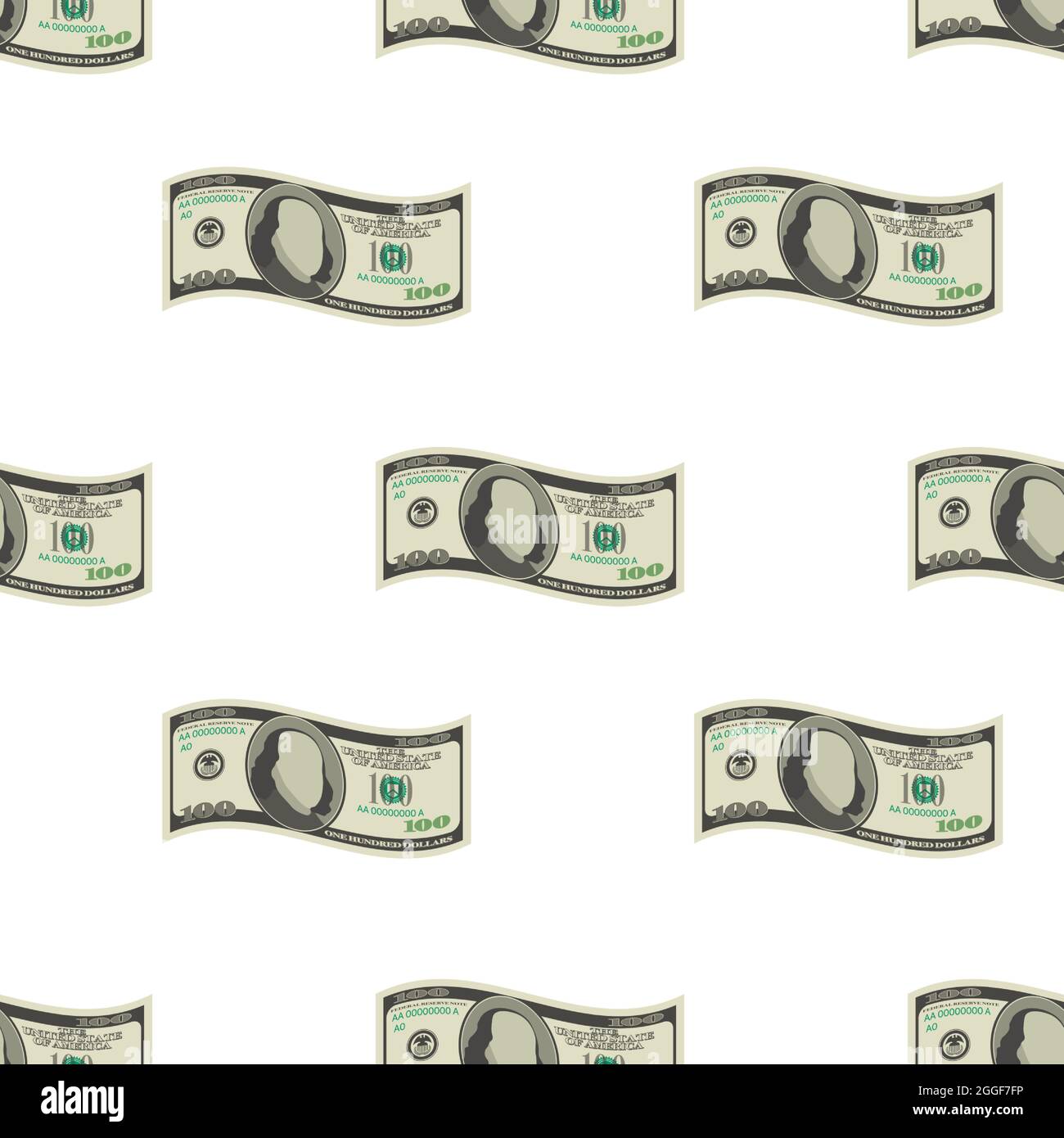 Money pattern isolated on white background. Vector illustration Stock ...