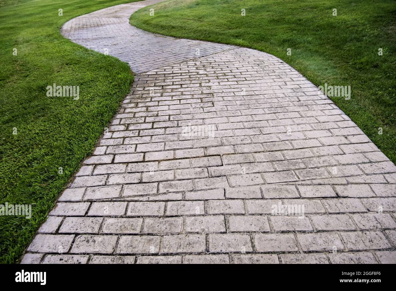 Detail of path in an oriental zen garden, walk of relaxation and ...