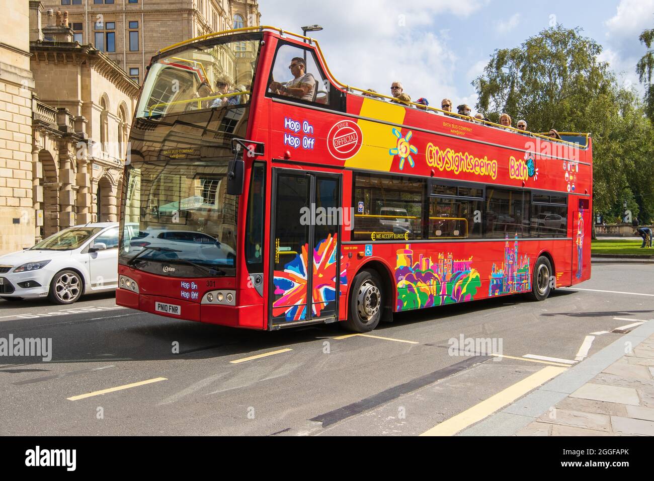 Tour bus bath city centre hi-res stock photography and images - Alamy