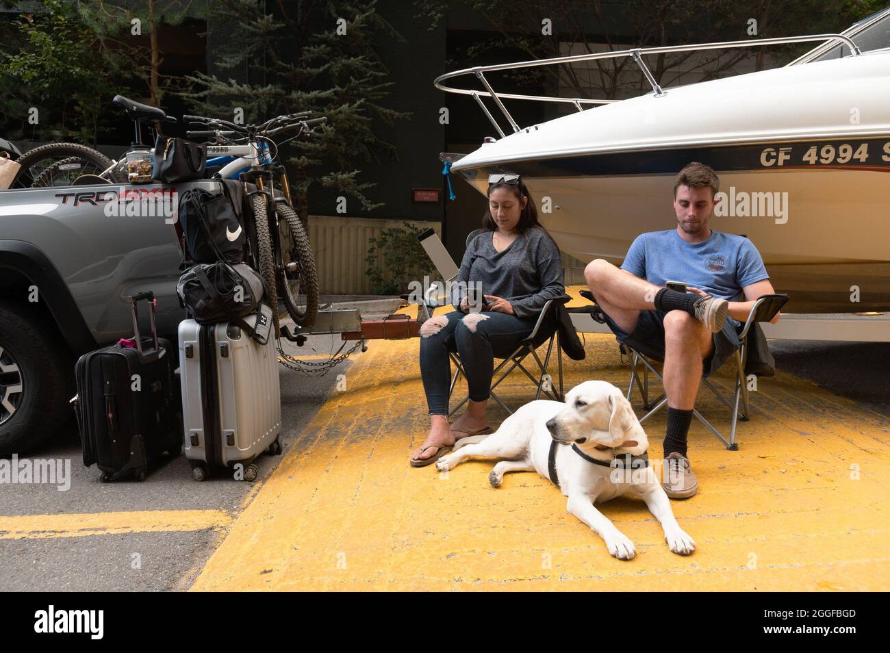 Stateline, NV, USA. 30th Aug, 2021. Samuel Stoddart and Sandra Figueroa ...