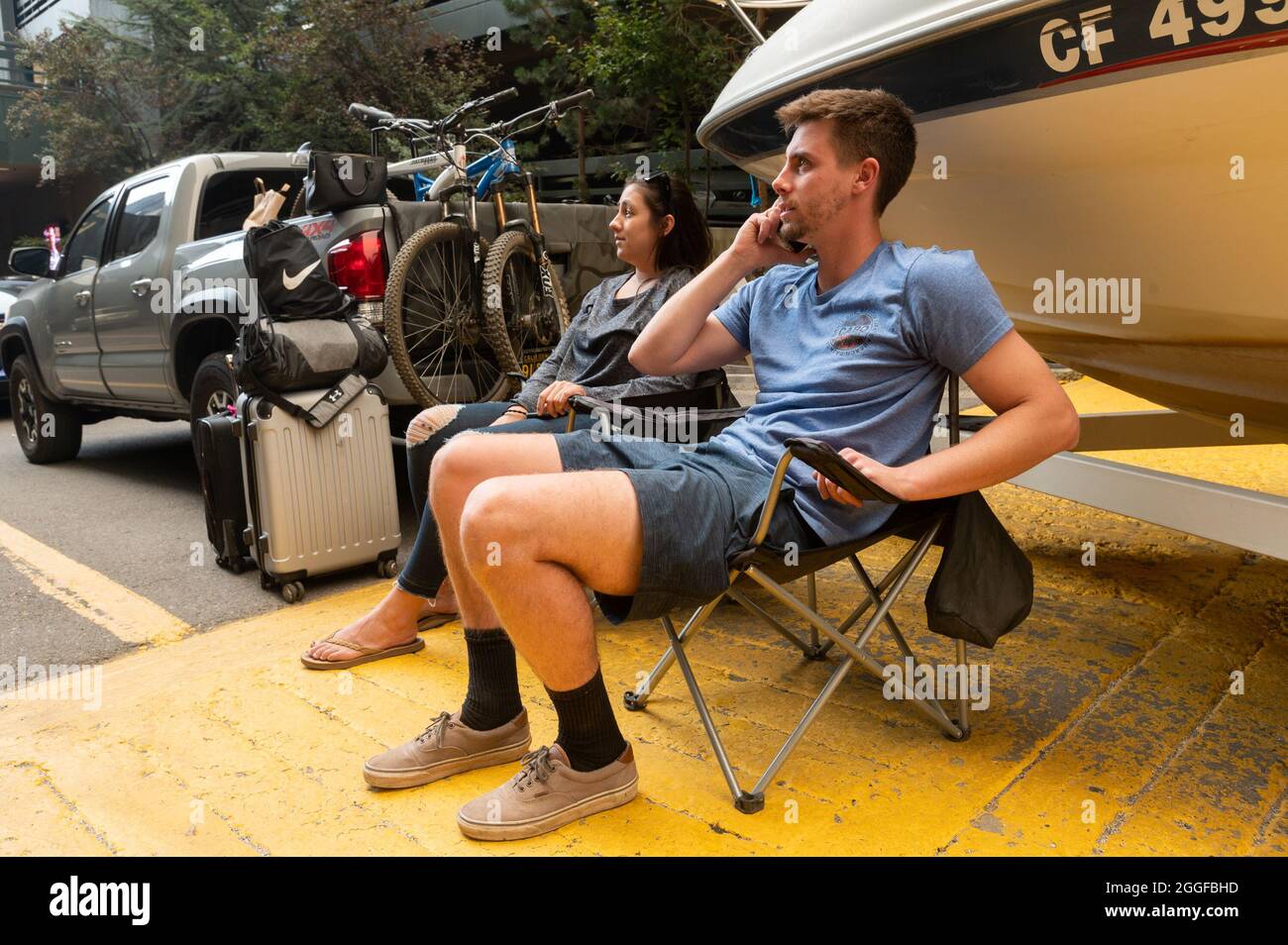 Stateline, NV, USA. 30th Aug, 2021. Samuel Stoddart and Sandra Figueroa ...