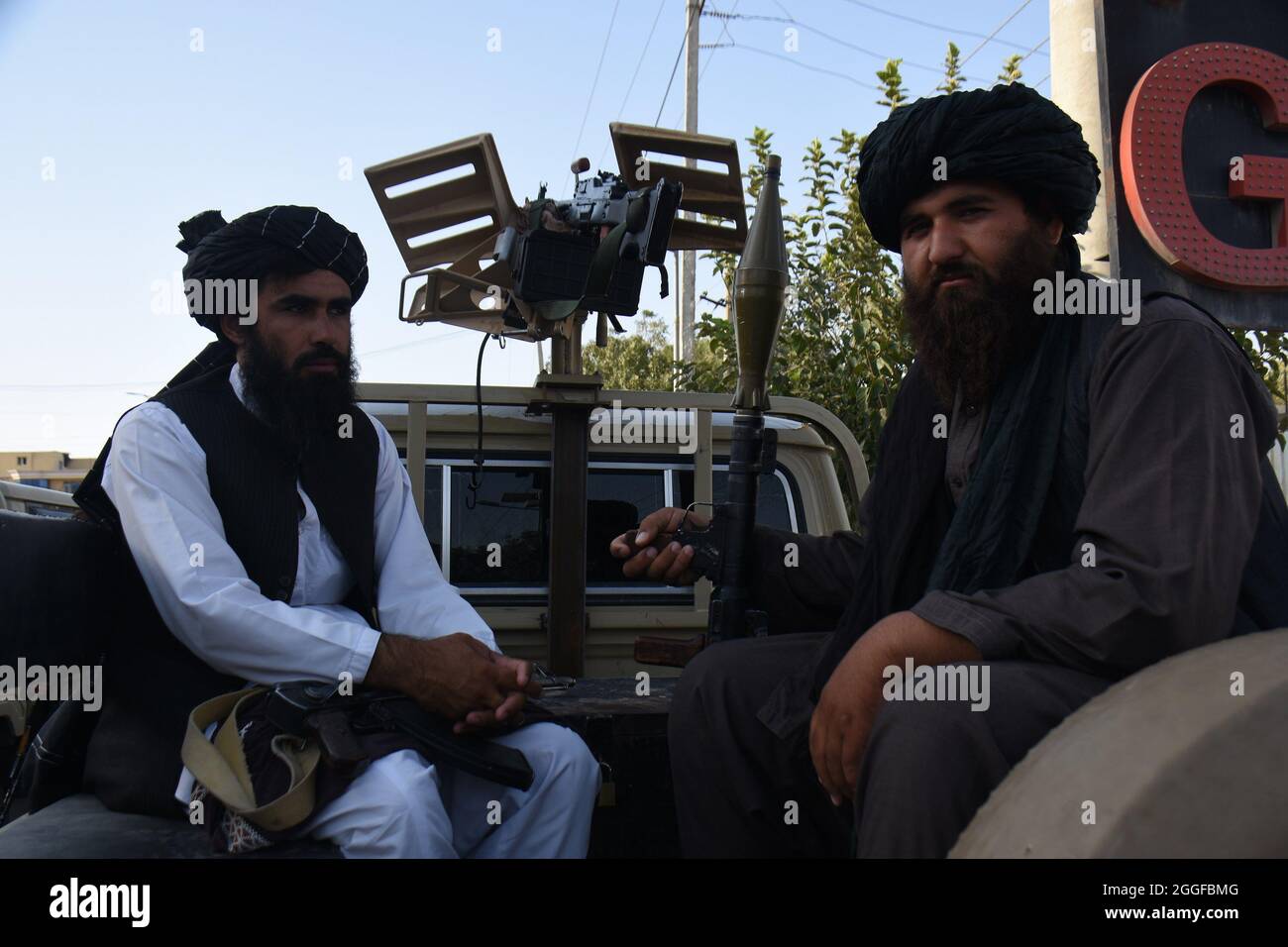 Mazar I Sharif. 1st Sep, 2021. Taliban members are seen in Mazar-i ...