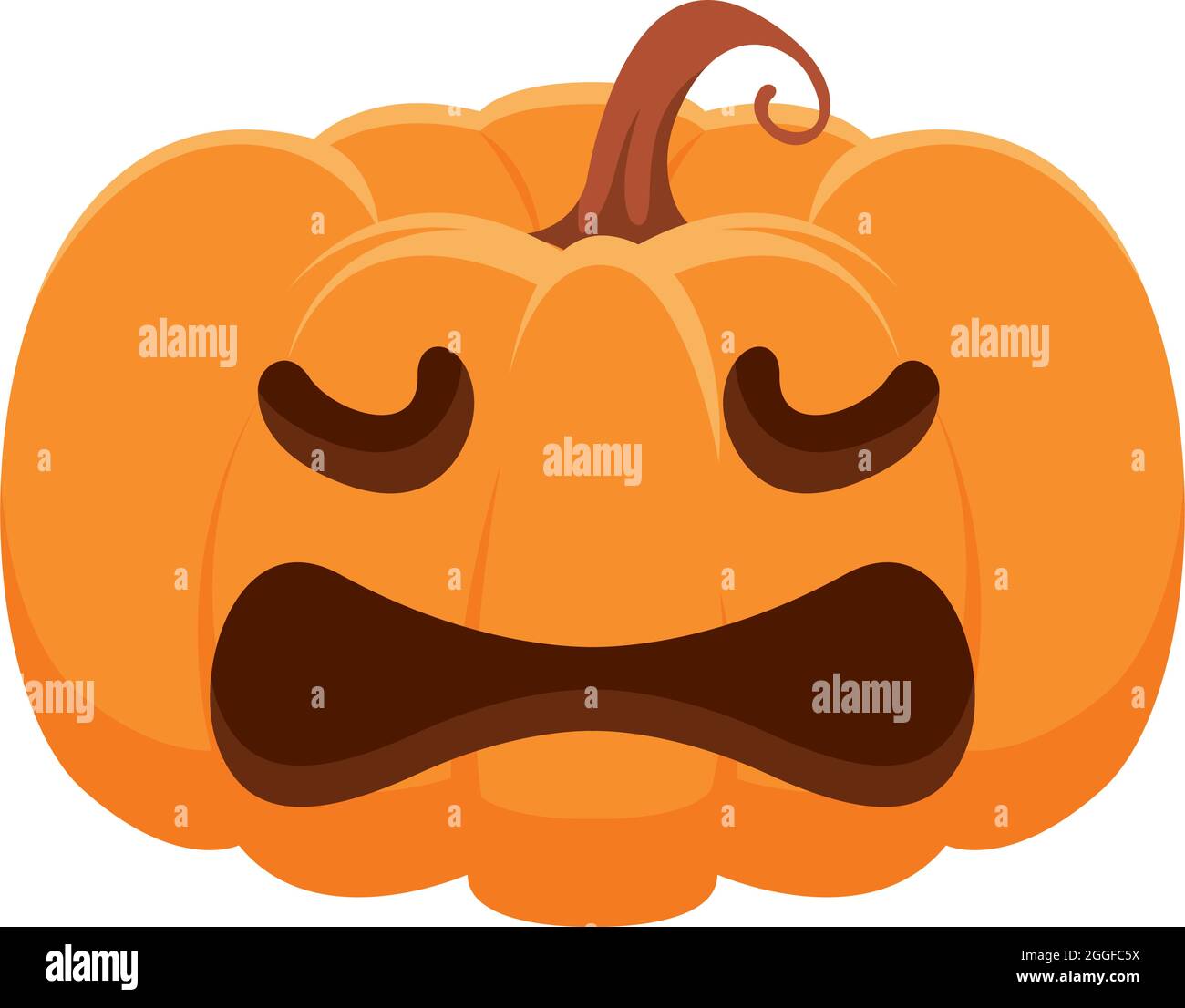 halloween pumpkin scared face Stock Vector Image & Art - Alamy