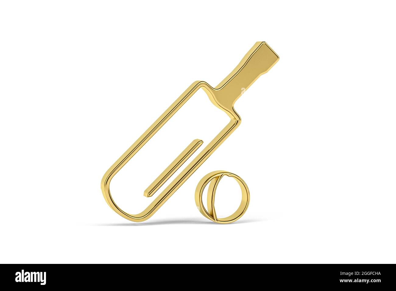 Golden 3d cricket icon isolated on white background - 3D render Stock ...