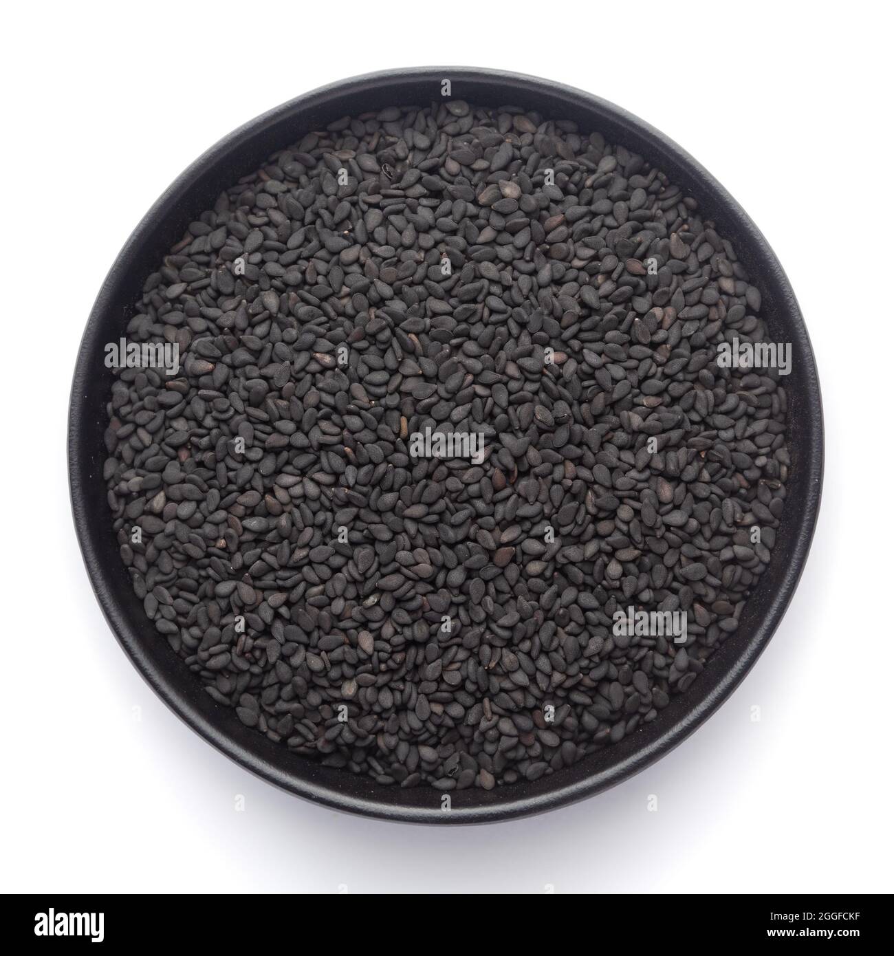 Macro Close up of Organic Black Sesame seeds(Sesamum indicum) or Black ...