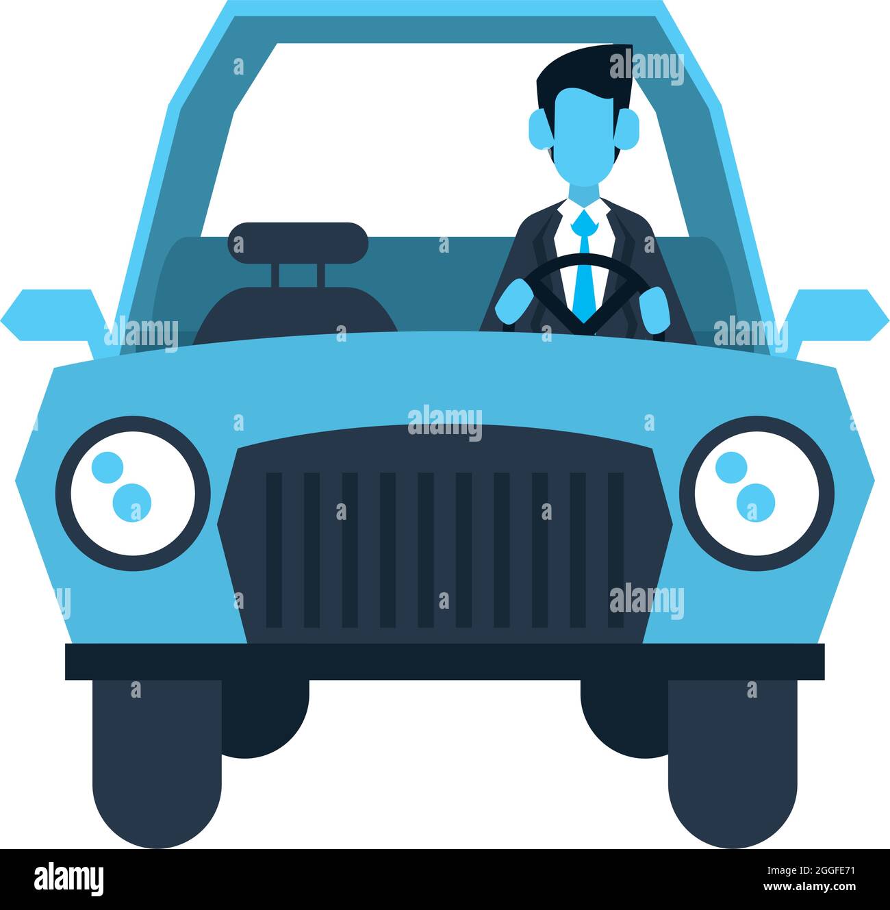 Office worker driving Stock Vector Images - Alamy