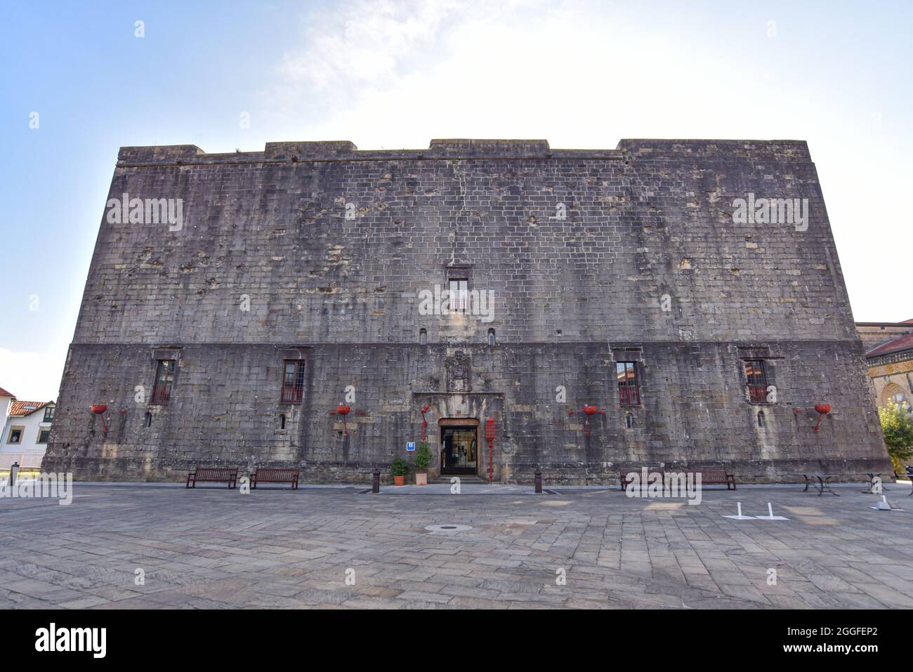 Hondarribia, Spain - 29 Aug 2021: The Parador de Hondarribia or Castle ...
