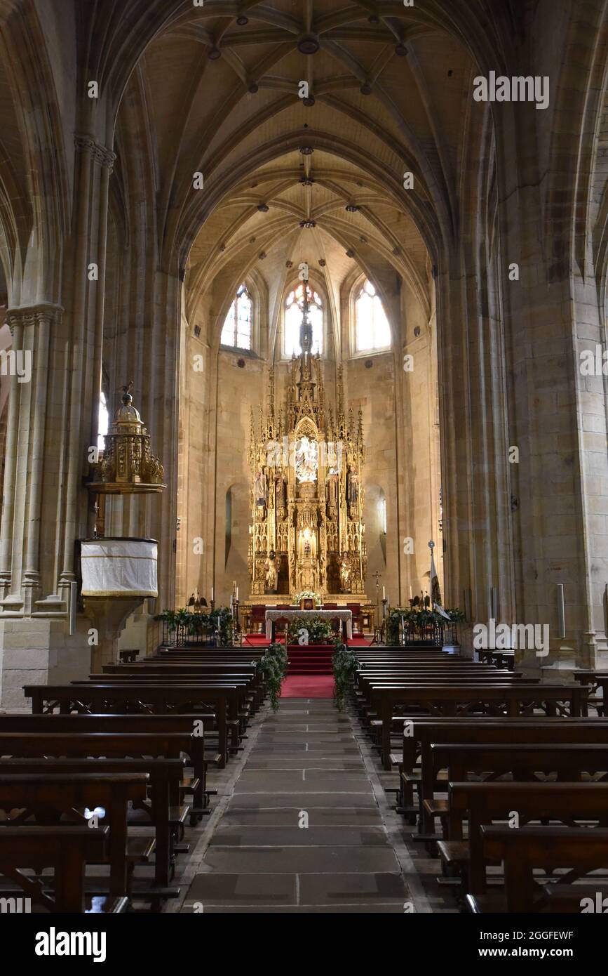 Iglesia de santa maria de la asuncion y del manzano hi-res stock ...