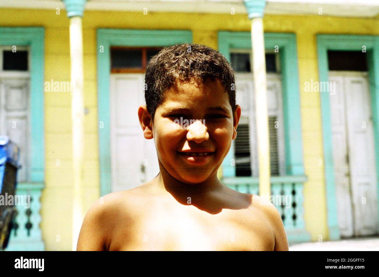 Smiley Cuban Boy Stock Photo - Alamy