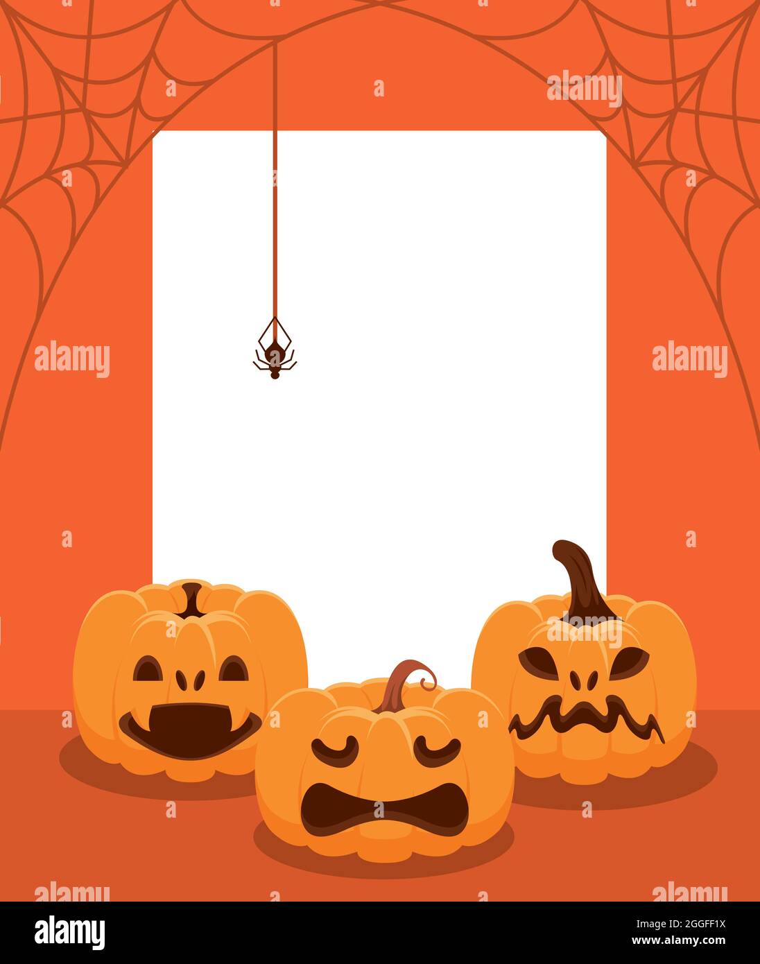 halloween pumpkins and spider Stock Vector Image & Art - Alamy