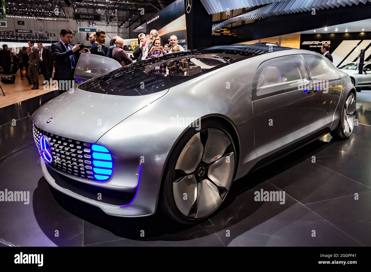 Mercedes-Benz autonomous concept car showcased at the Geneva ...