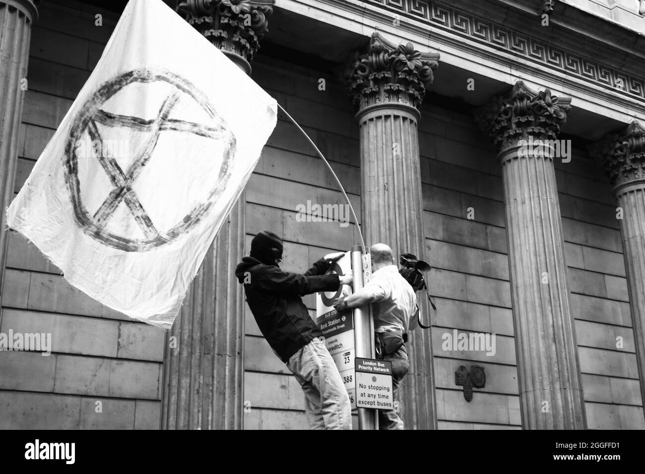 Demonstration bus Black and White Stock Photos & Images - Alamy