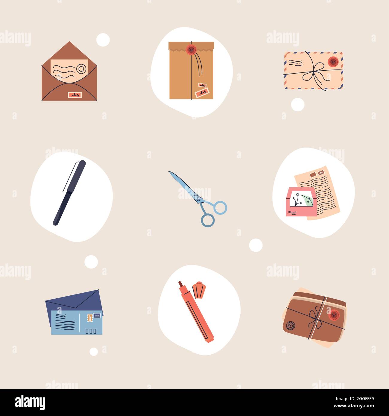 Nine stamps Stock Vector Images - Alamy