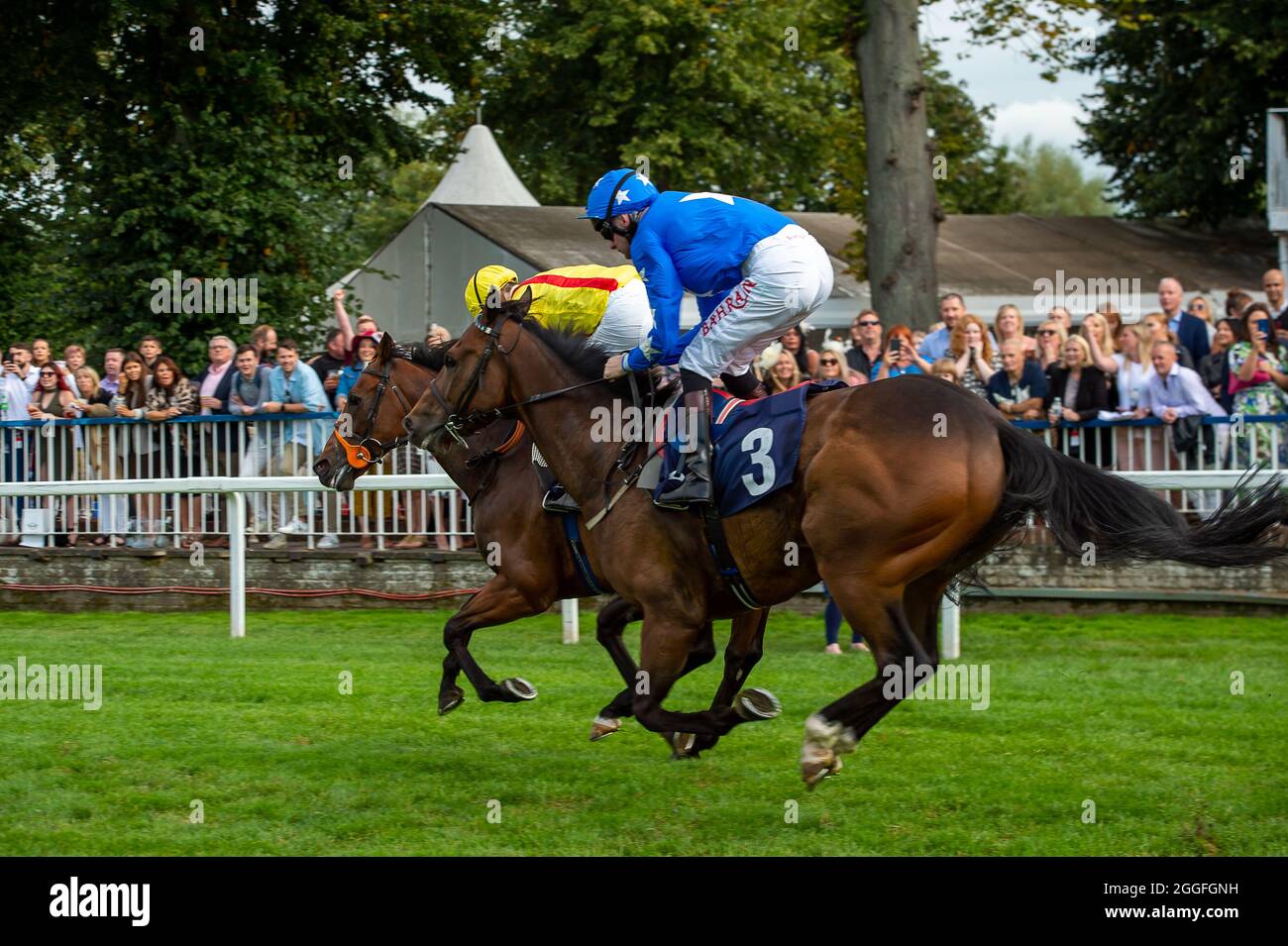 Windsor, Berkshire, UK. 28th August, 2021. Jockey Hector Crouch on ...