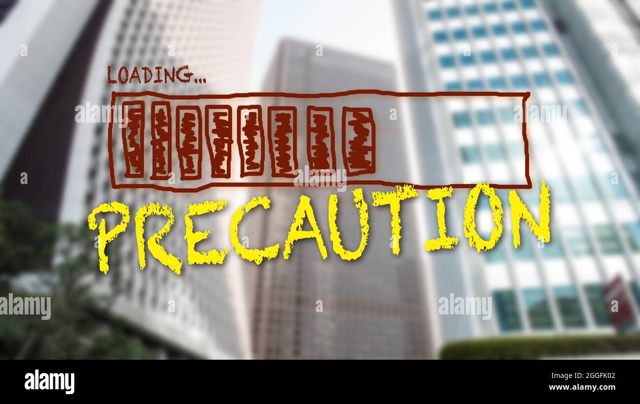 Street Sign the Direction Way to Precaution Stock Photo - Alamy