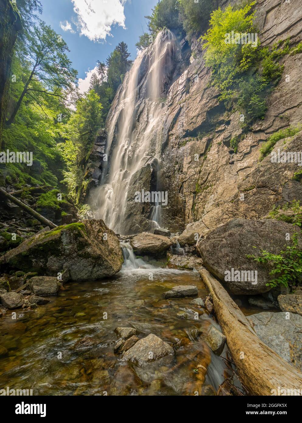 Rainbow Falls, Adirondack Park, New York, USA Stock Photo - Alamy
