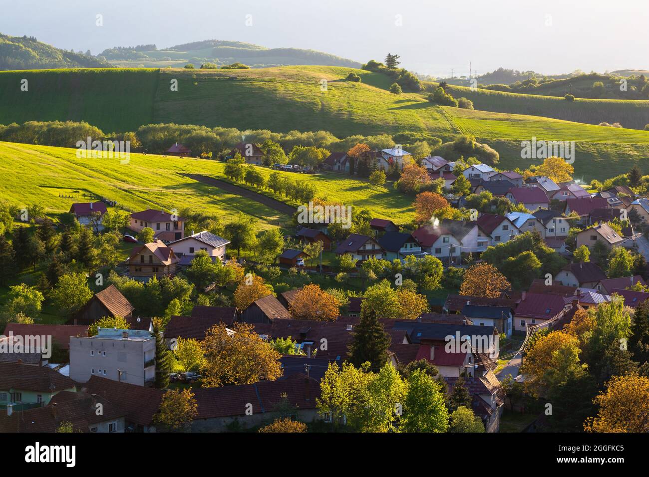 Detail of Podhradie village in Turiec region, Slovakia Stock Photo - Alamy