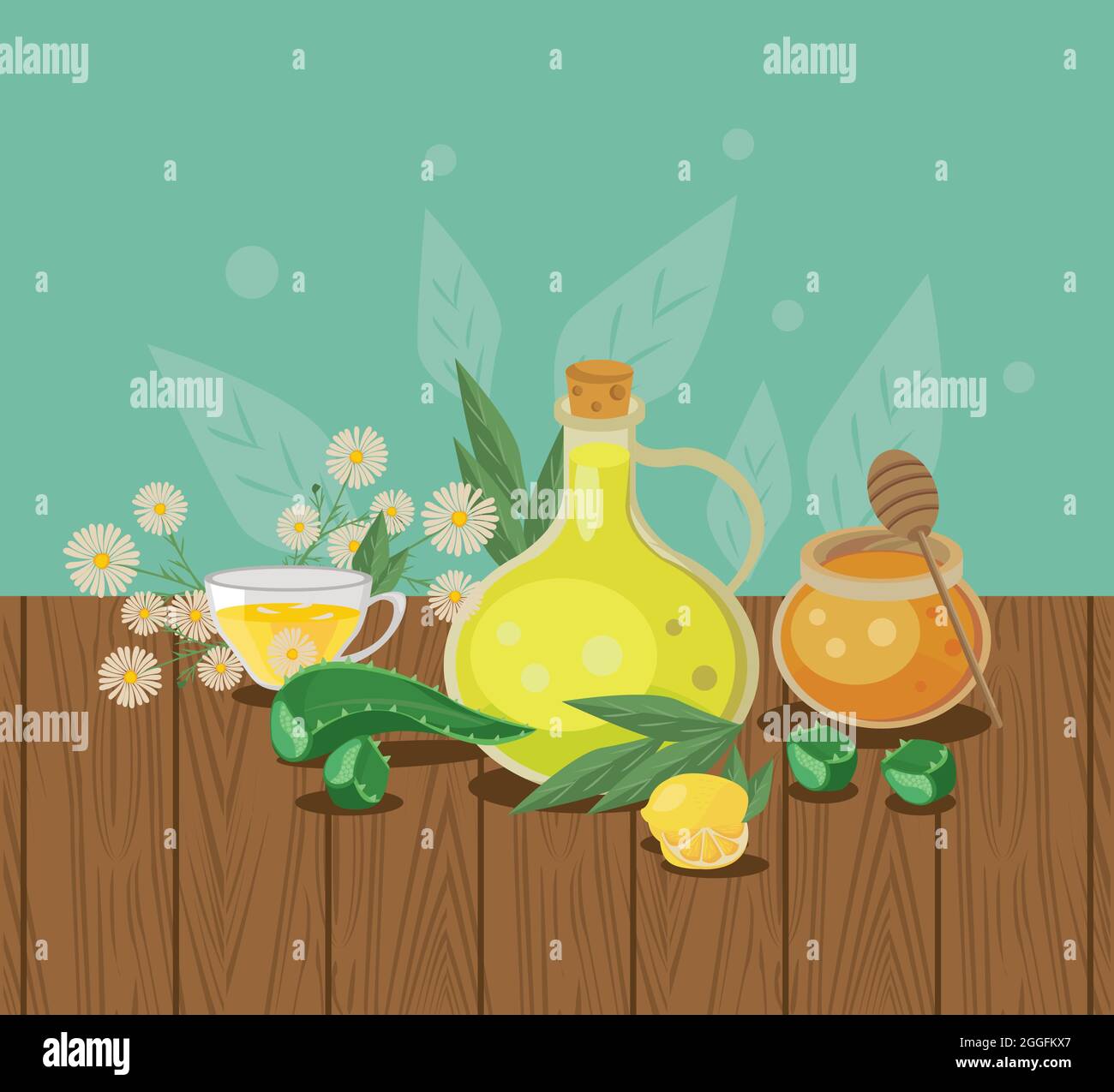 Jar flower on table Stock Vector Images - Alamy