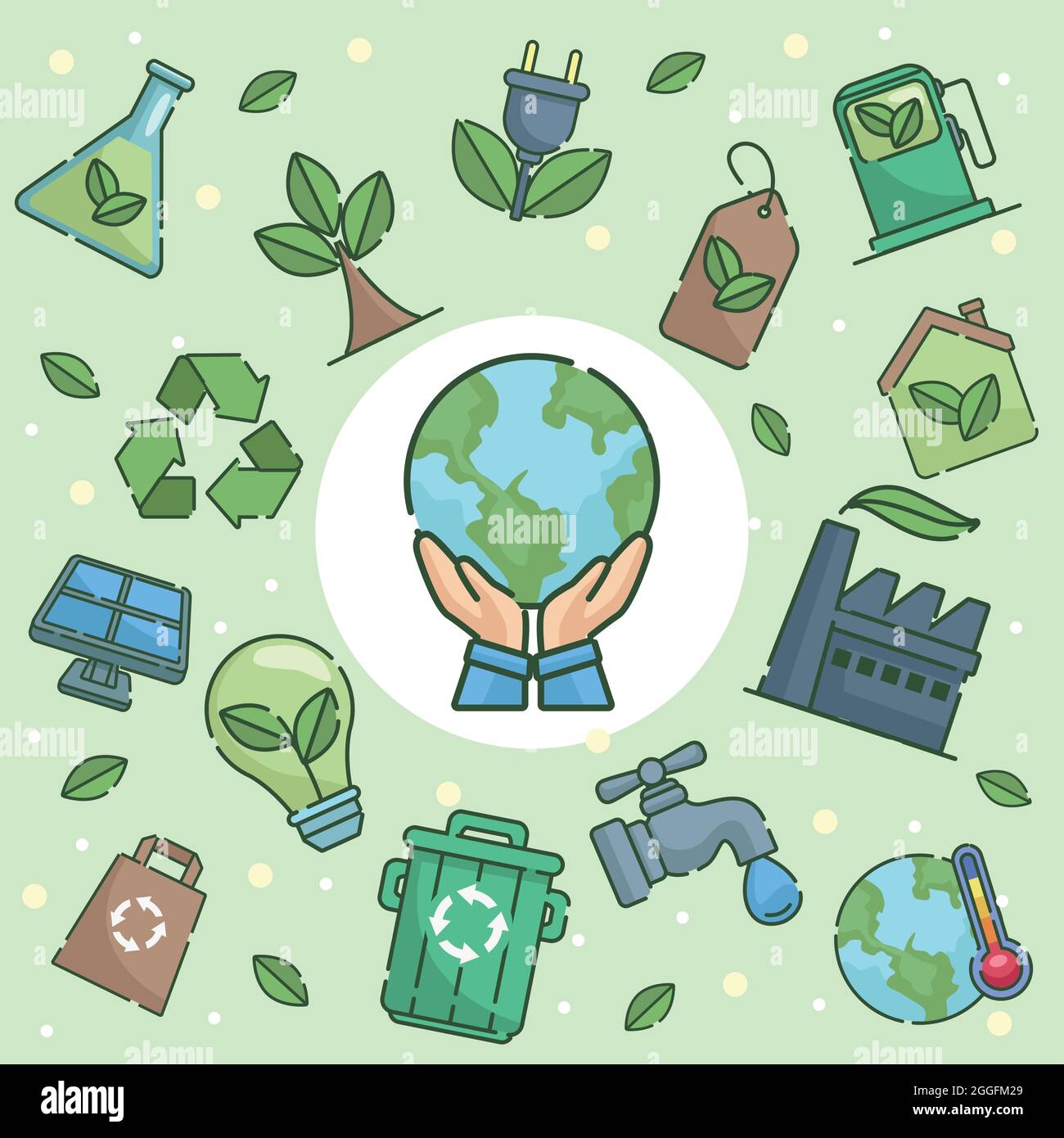 ecology circular frame Stock Vector Image & Art - Alamy