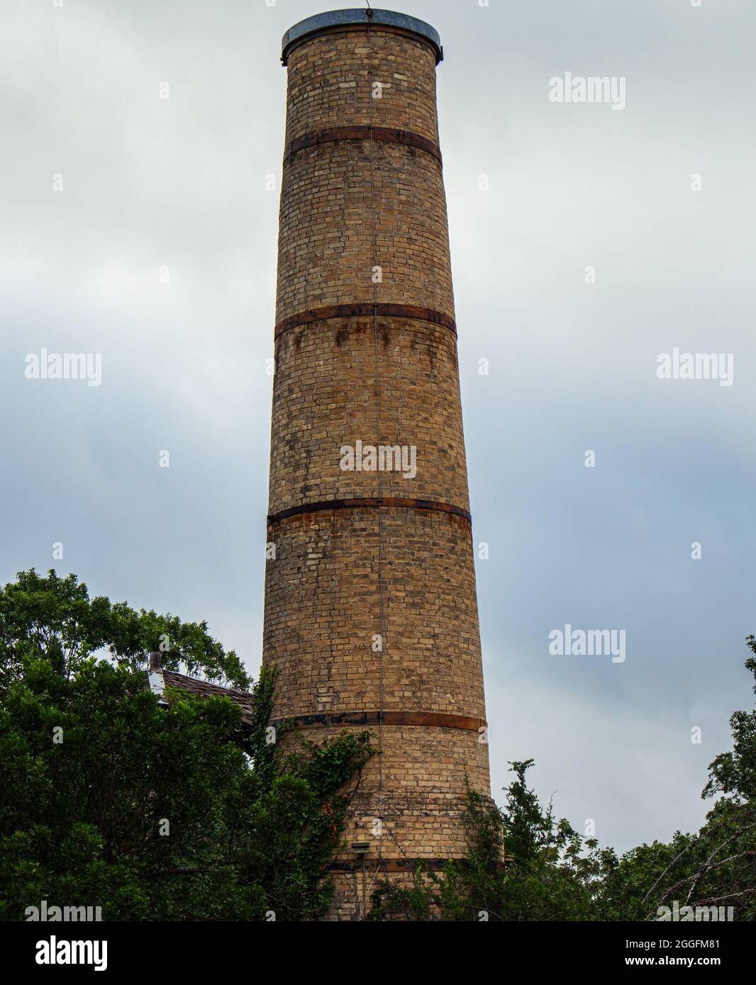 Stone pillar - old quarry Stock Photo - Alamy