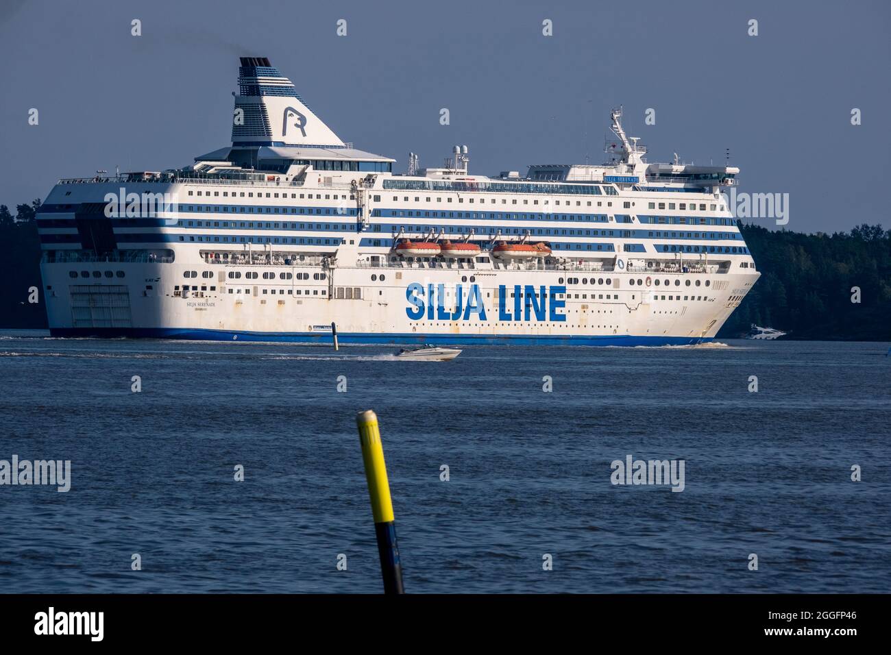 Helsinki / Finland - AUGUST 31, 2021: MV Silja Serenade, operated by ...