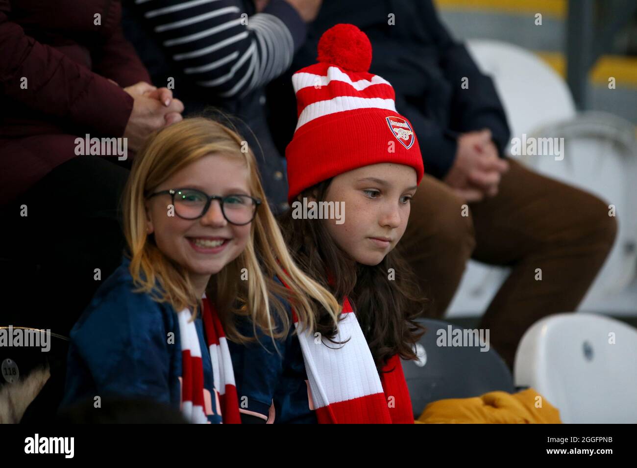 Arsenal fans during the Women's UEFA Champions League, second round ...