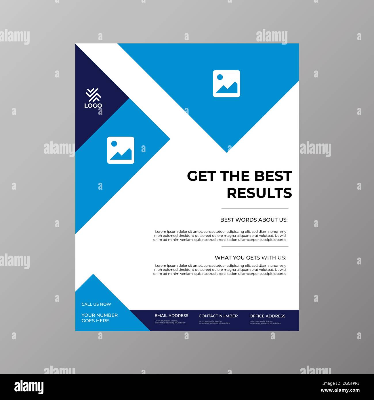 Flayer Design Vector Template EPS Format Vector template Stock Vector ...