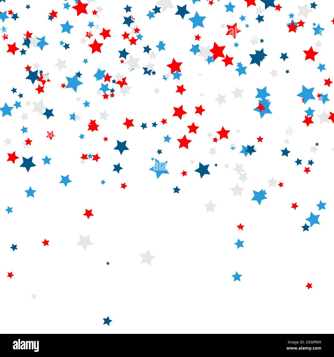 Celebration confetti in national colors of USA. Holiday confetti in US ...