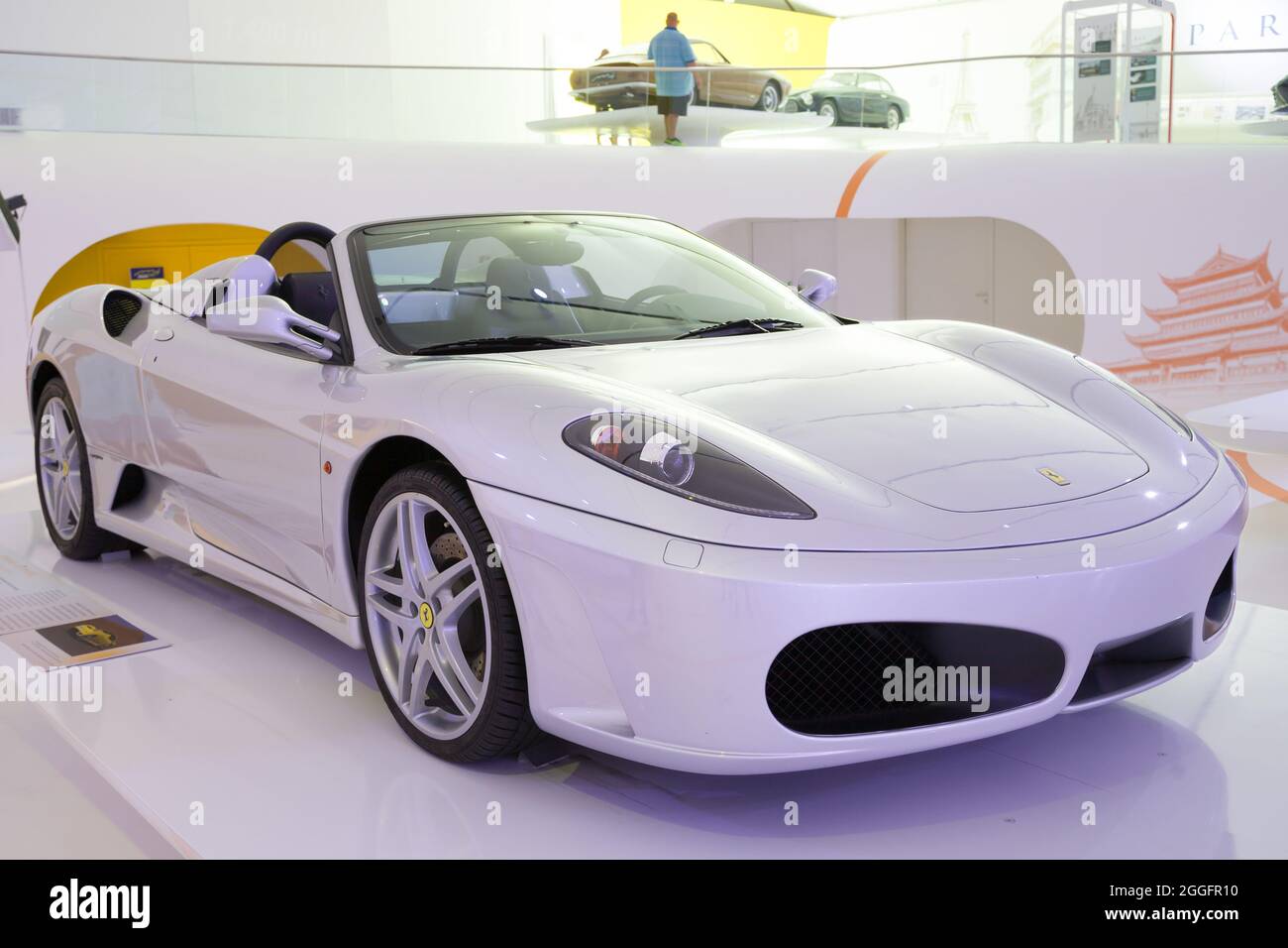 Modena, Italy - August 14, 2021: Ferrari 430 Spider showcased at Enzo ...