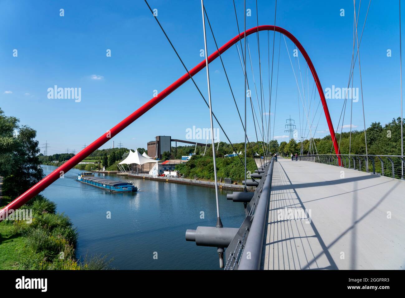 The Nordsternpark, former site of the Nordstern colliery, double arch ...