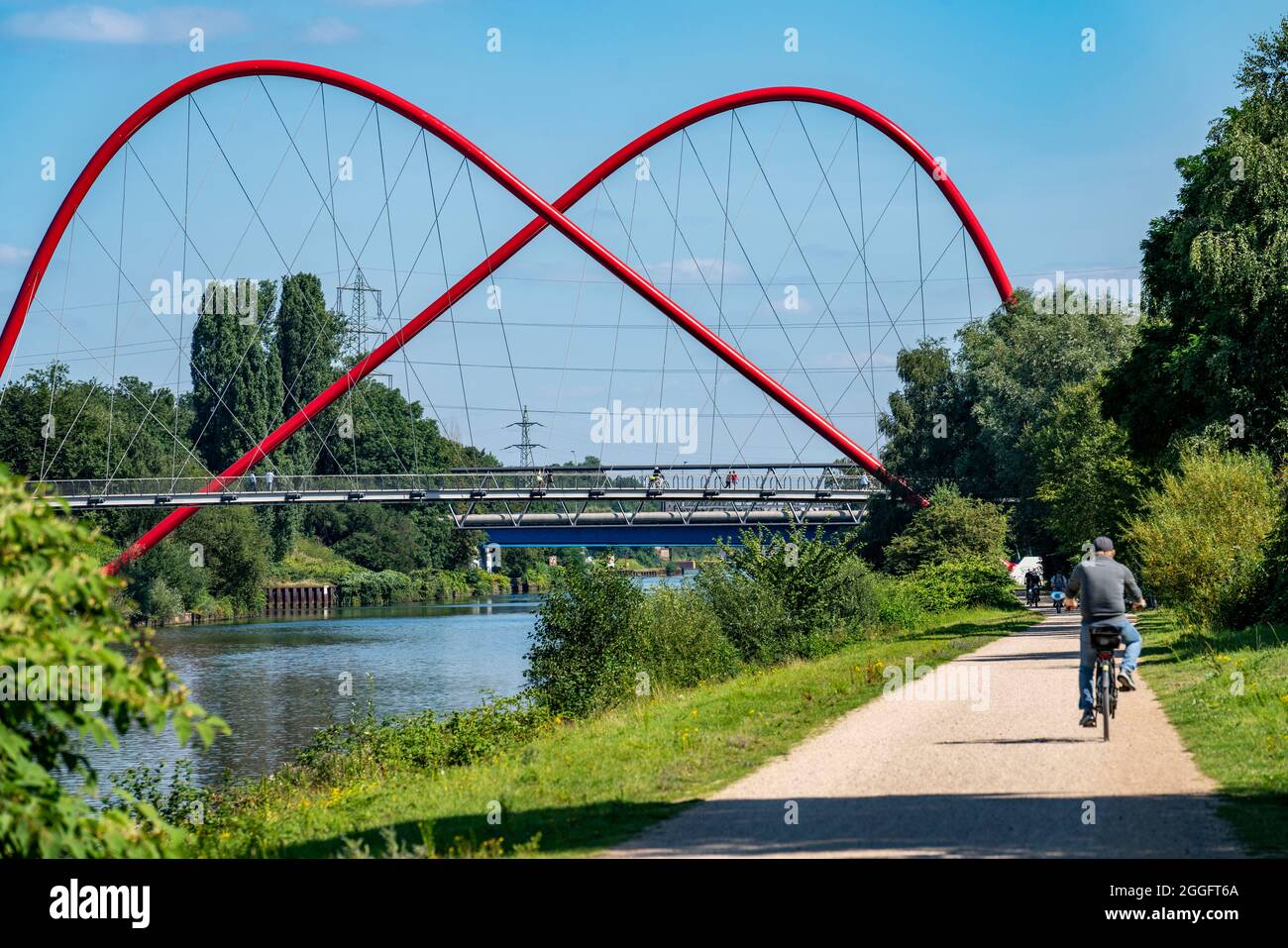 The Nordsternpark, former site of the Nordstern colliery, double arch ...