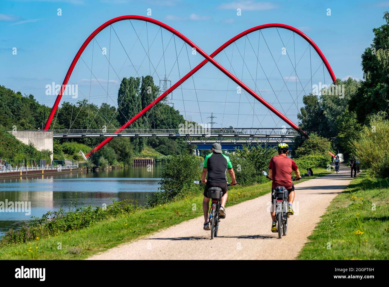 The Nordsternpark, former site of the Nordstern colliery, double arch ...