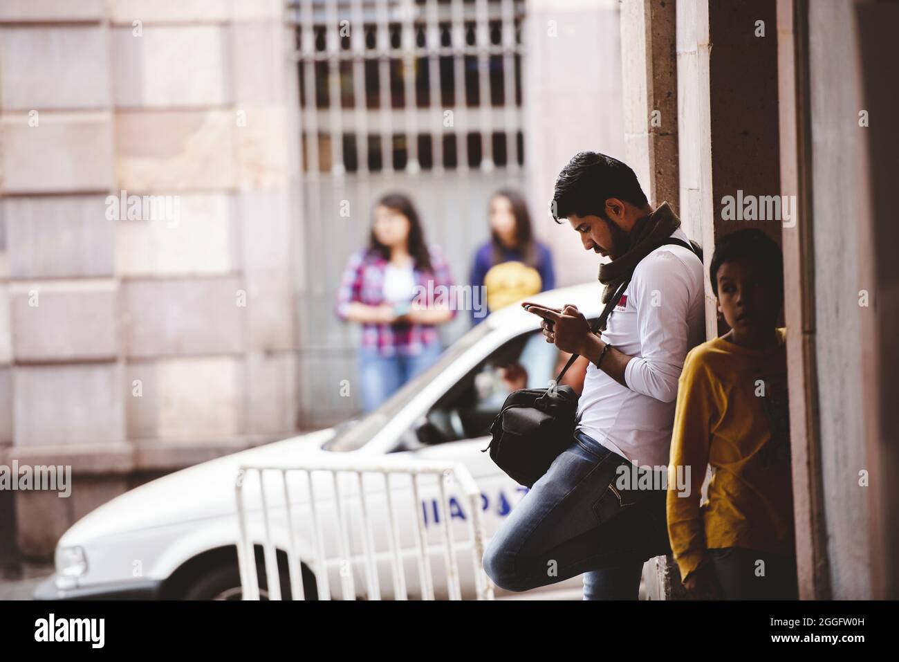 ZACATECAS, MEXICO - Apr 01, 2018: A typical day - a male Hispanic ...