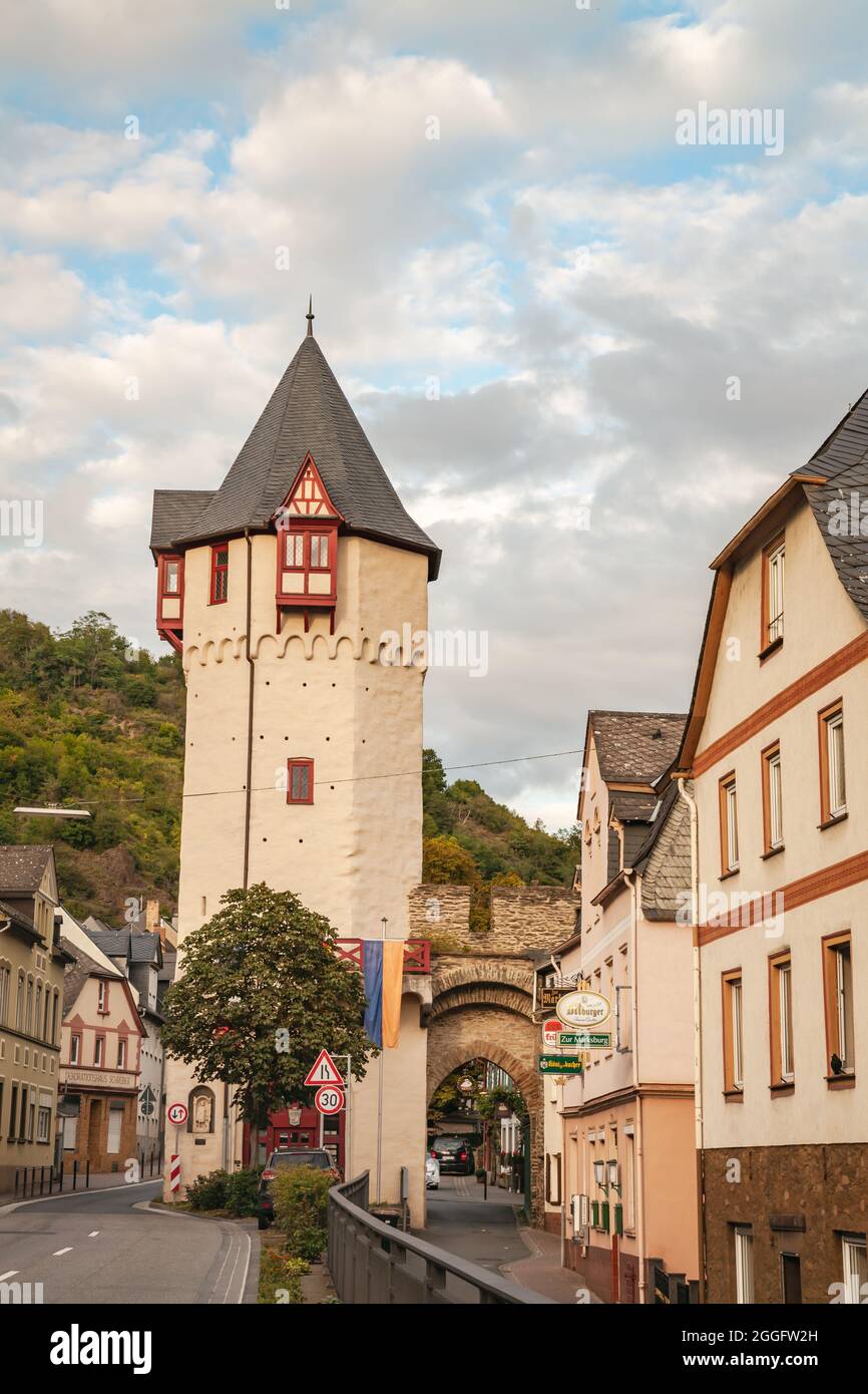detailed view of the city of Braubach Stock Photo - Alamy