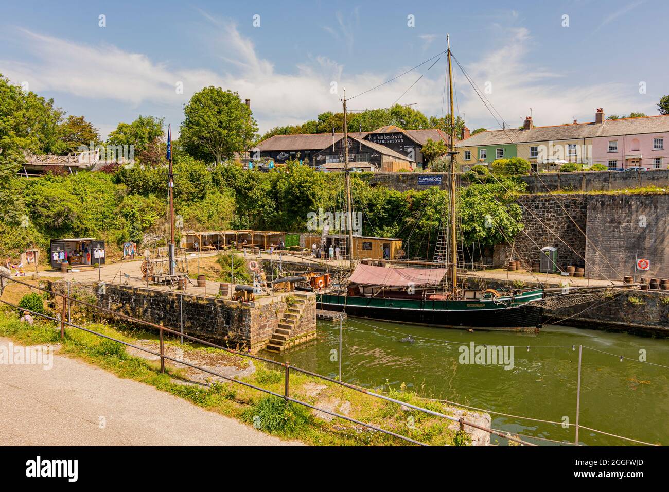 Charlestown Harbour - Cornwall, UK Stock Photo - Alamy