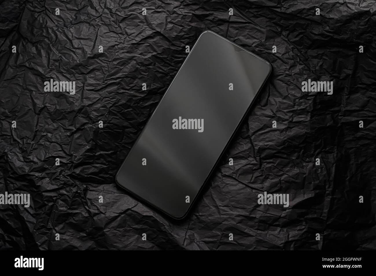 New mobile phone model presentation on dark background, smartphone ...