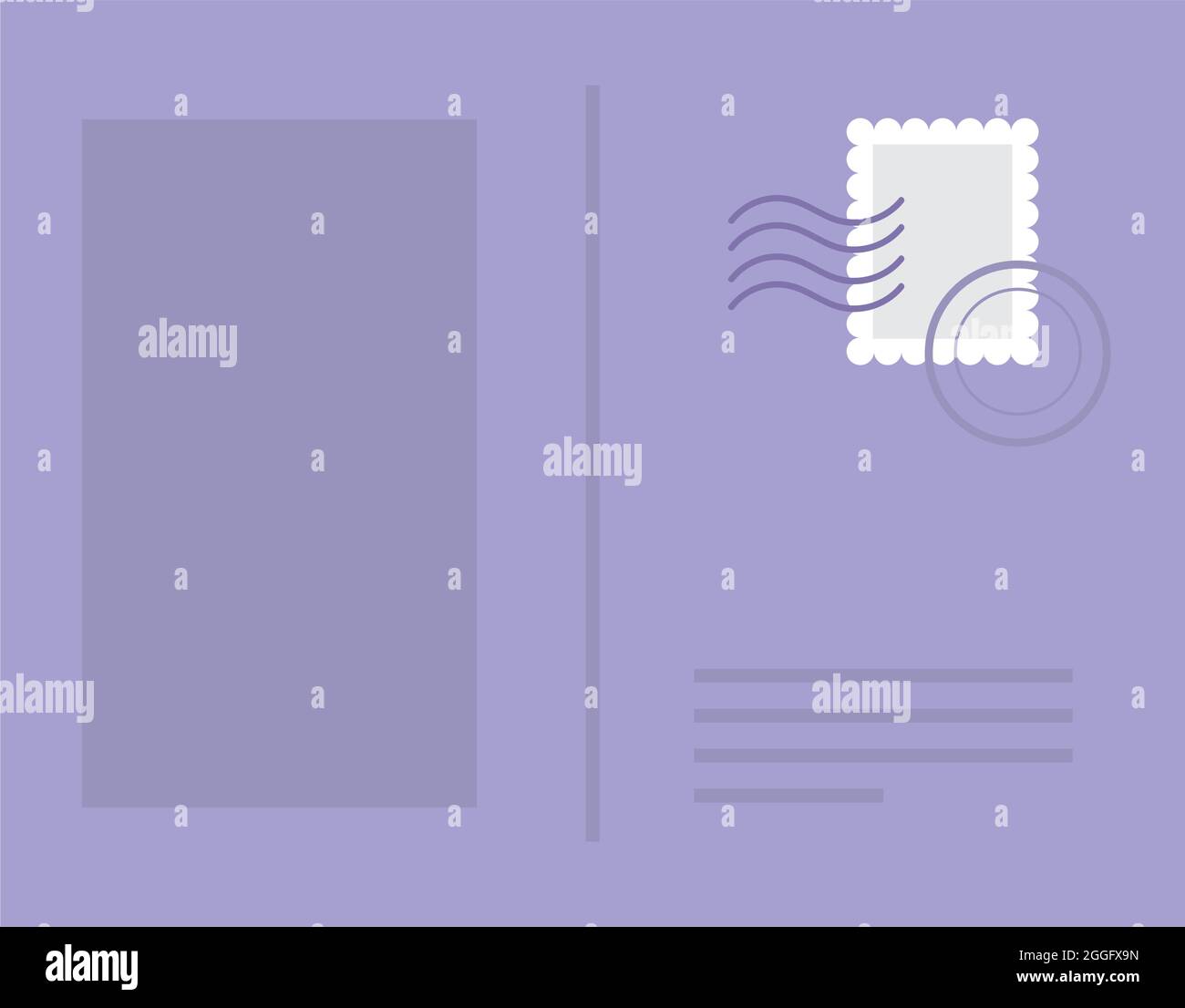 postcard icon on white background Stock Vector Image & Art - Alamy