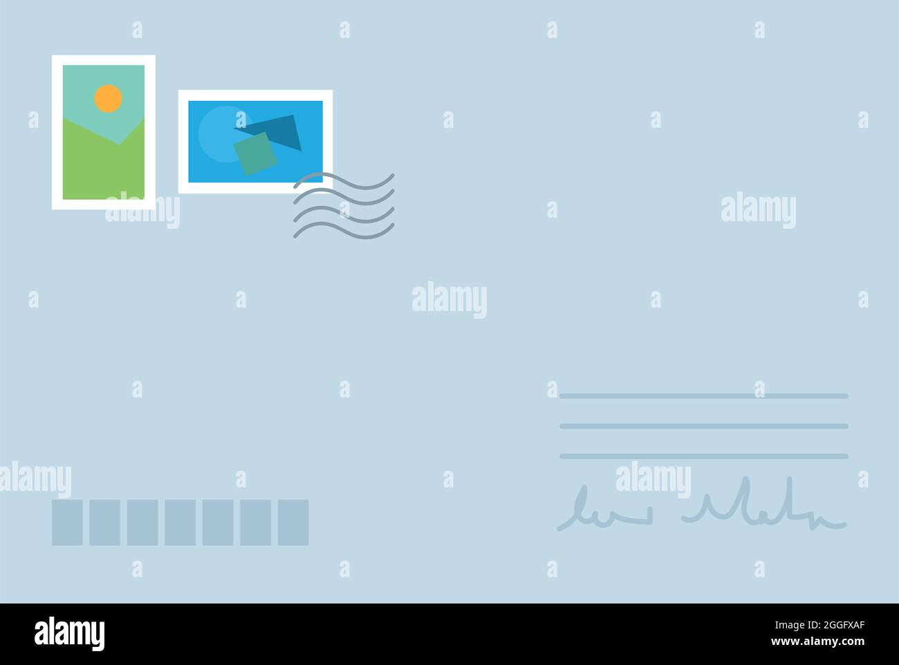 Envelope mail postmarks design Stock Vector Images - Alamy