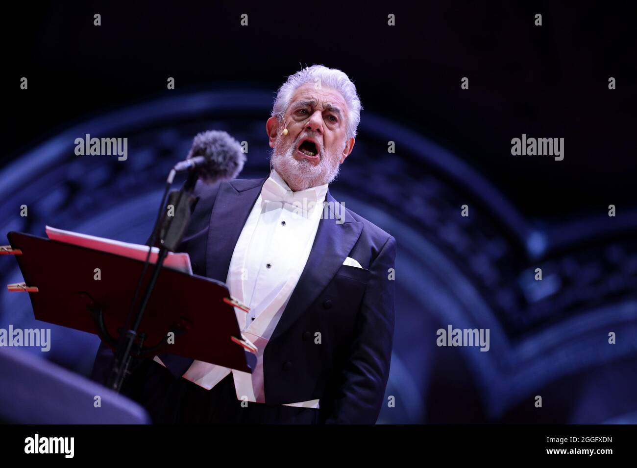 Sofia, Bulgaria - 31 August, 2021: Opera singer Placido Domingo ...