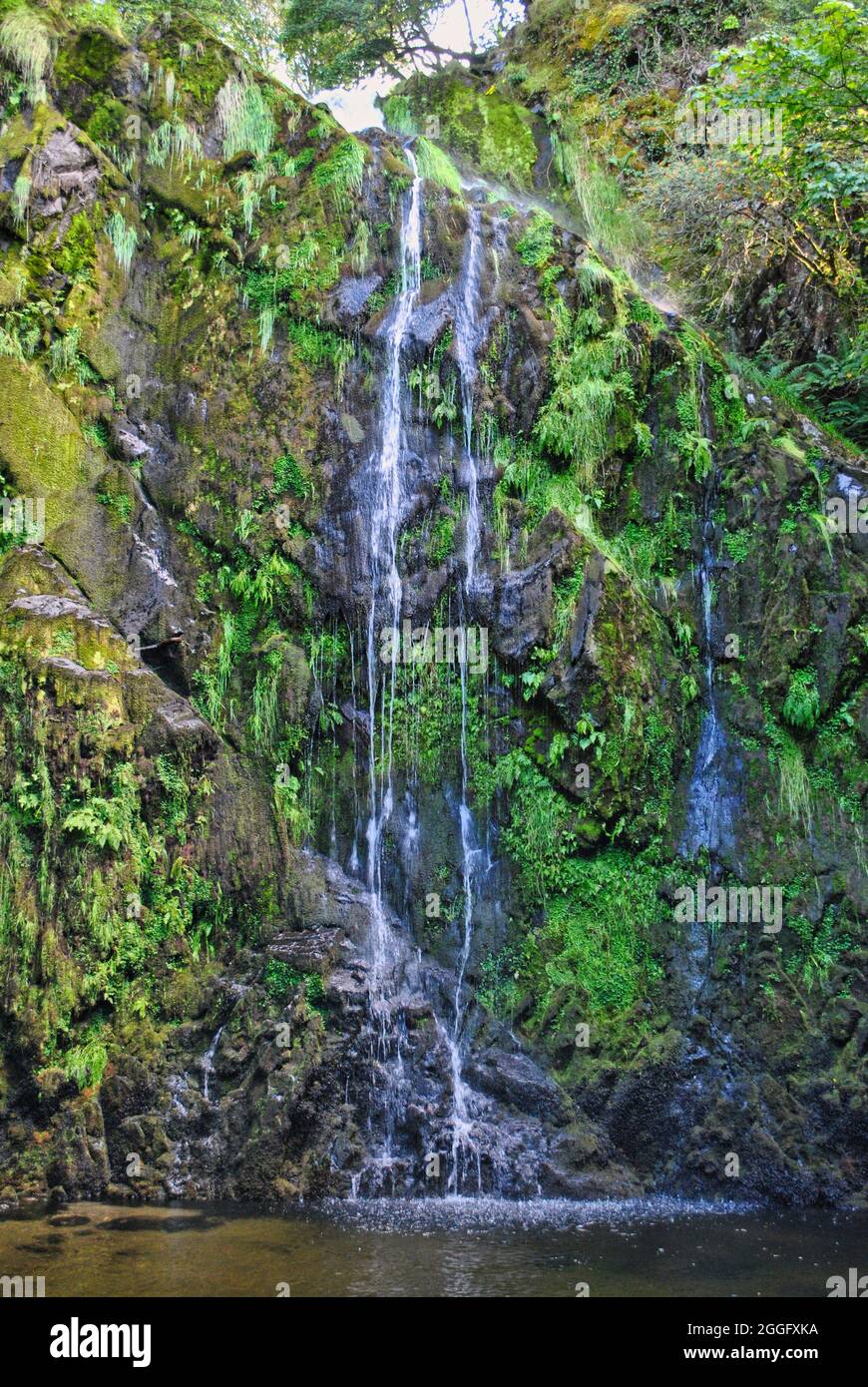 waterfall in Snowdonia Stock Photo - Alamy