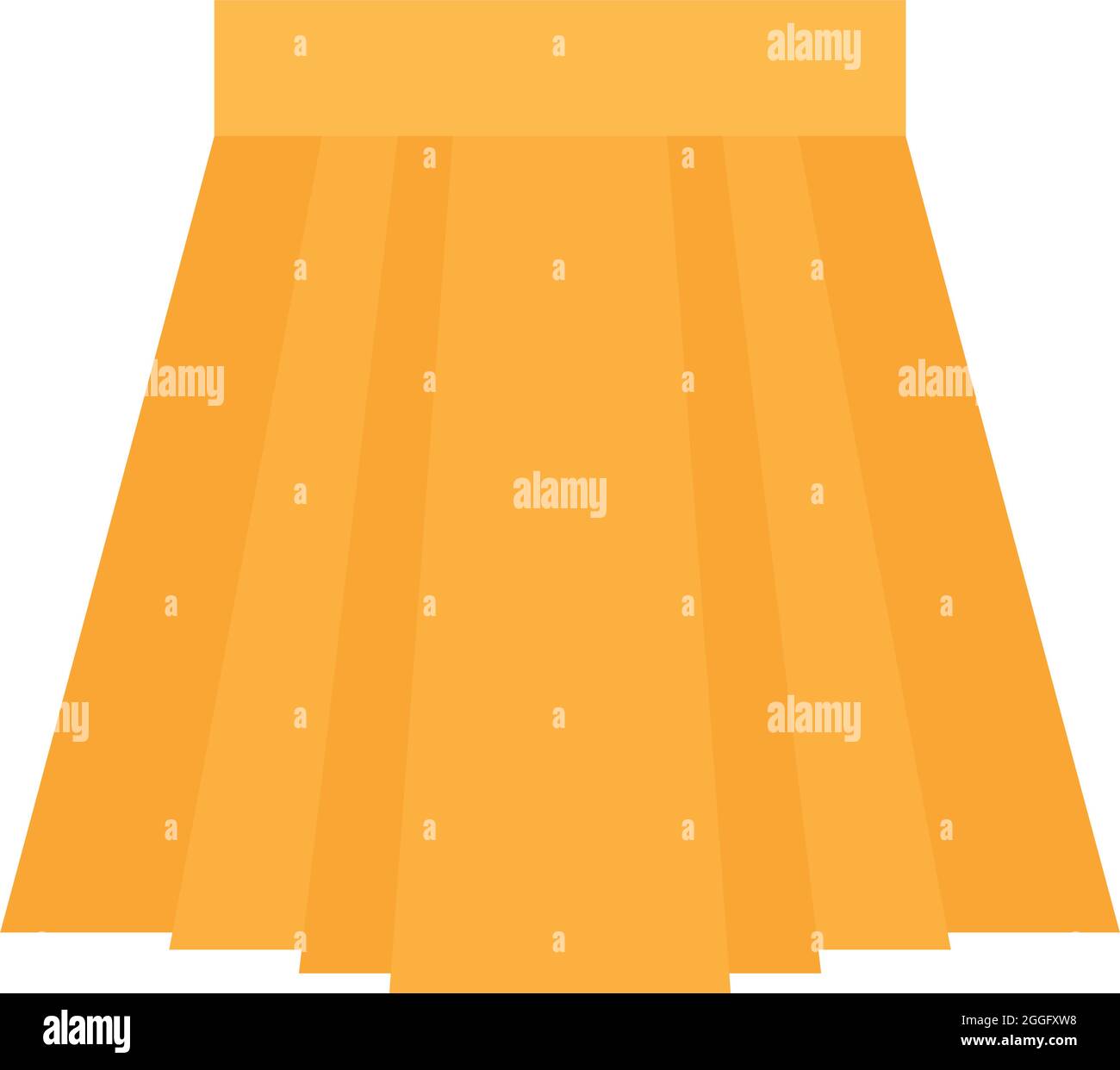 yellow skirt icon on white background Stock Vector Image & Art - Alamy