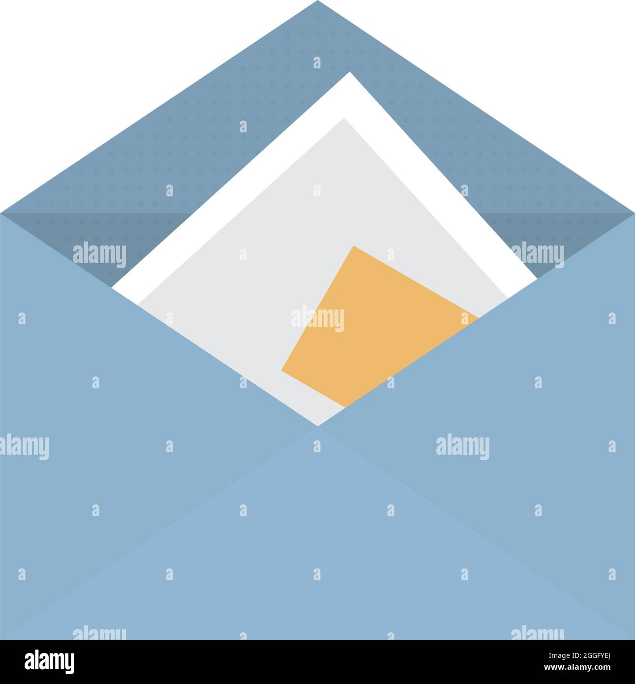 envelope with card on white background Stock Vector Image & Art - Alamy