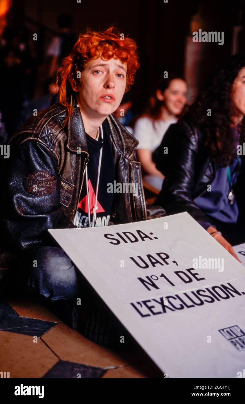 Act Up Paris Demonstration Anti Discrimination by French Insurance ...